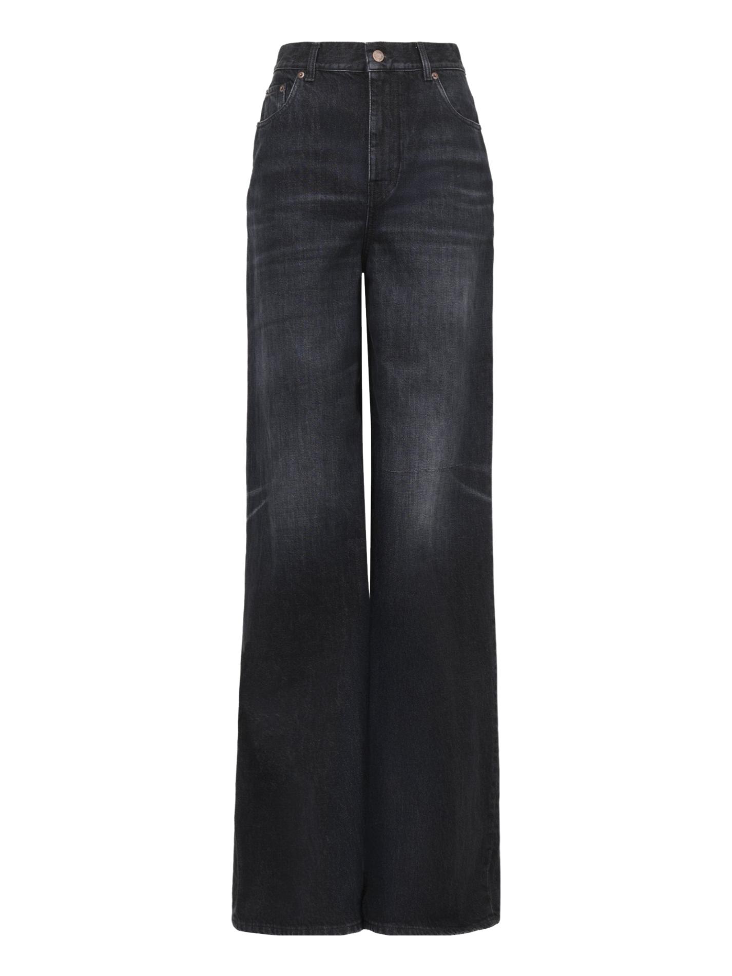 CHLOÉ Chloé Logo Patch Wide-Leg Jeans